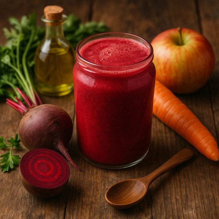 Smoothie met biet, wortel en appel - Hart in Shape