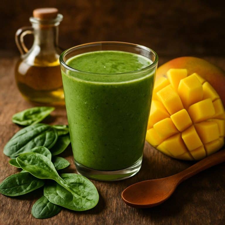 Spinazie-mango smoothie - Hart in Shape
