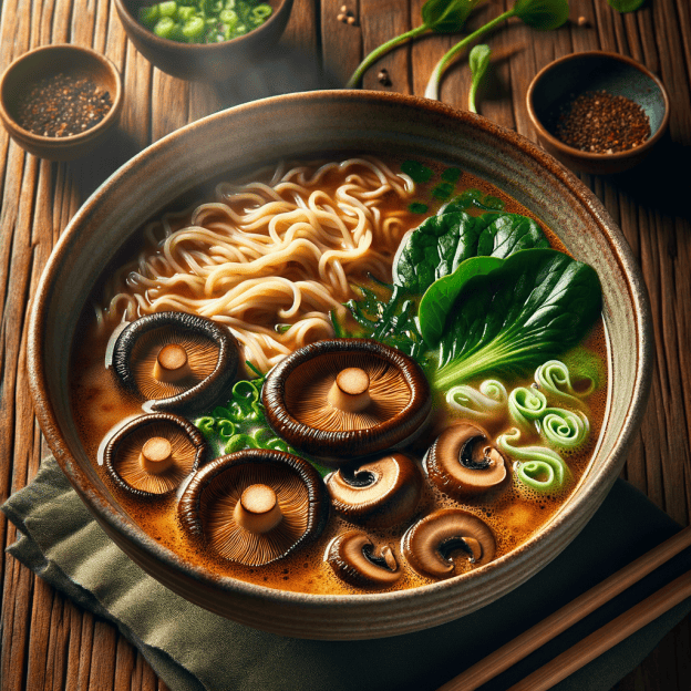Shiitake Ramen met Paksoi - Hart in Shape