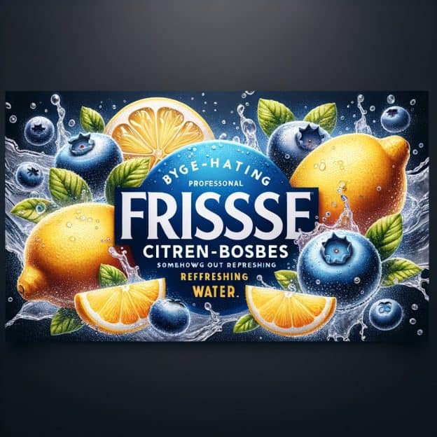 Frisse Citroen-Bosbes Water - Hart in Shape
