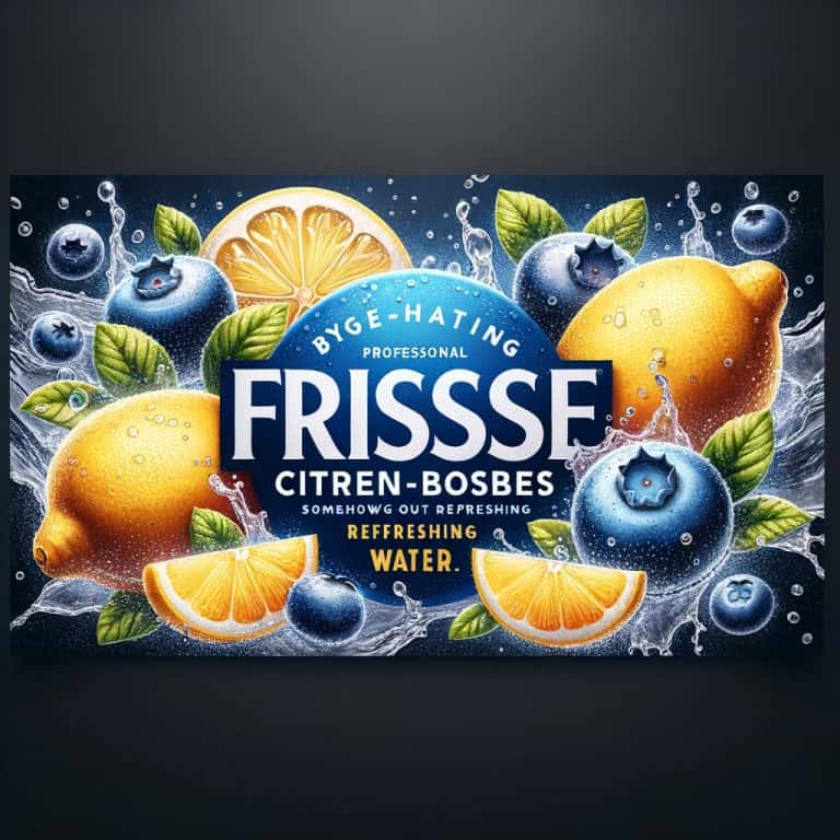 Frisse Citroen-Bosbes Water - Hart in Shape