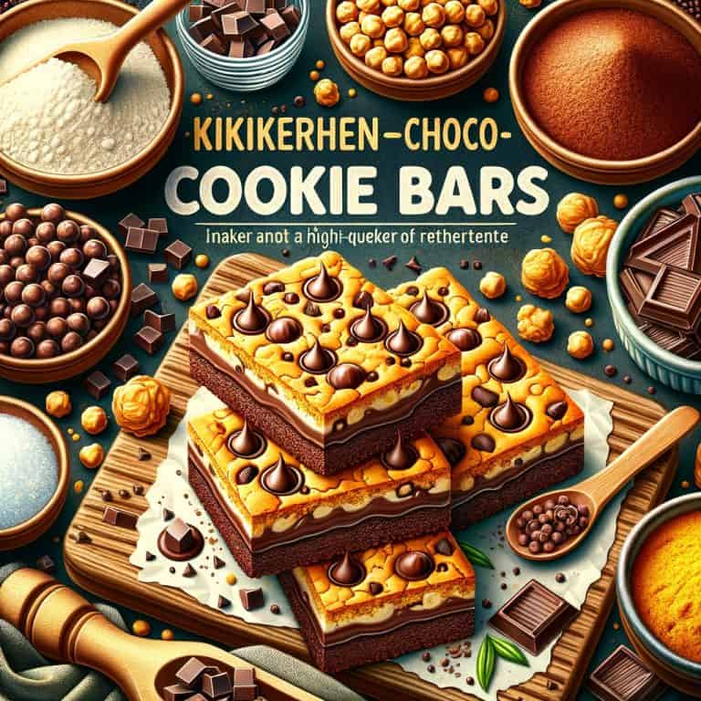 Kikkererwten-Choco Cookie Bars - Hart in Shape